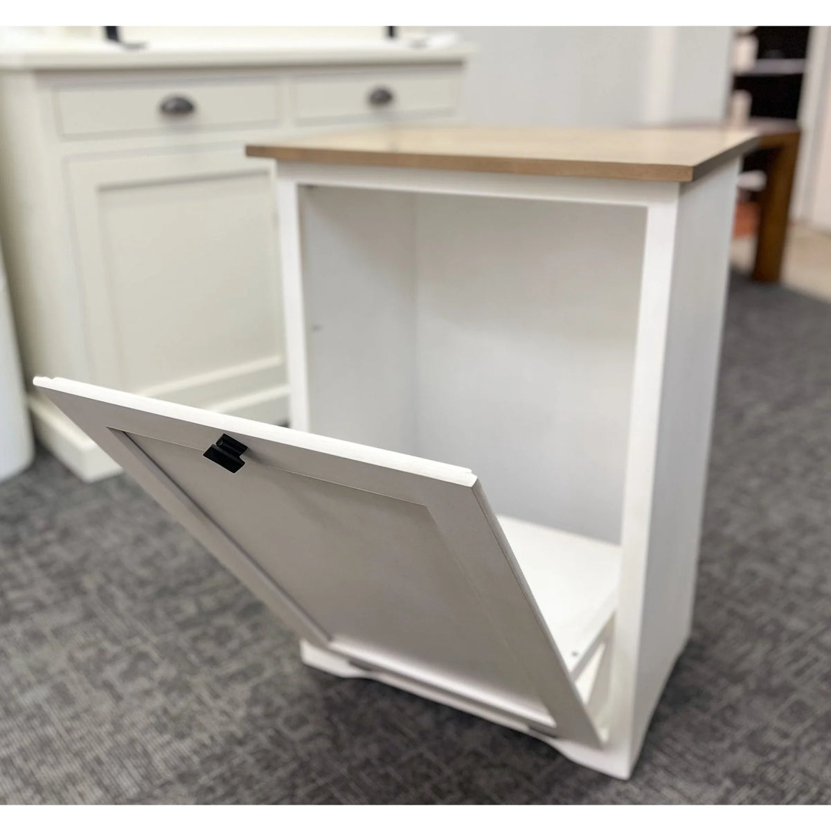 AMISH MISSION FLAT TOP TRASH BIN – Amish360